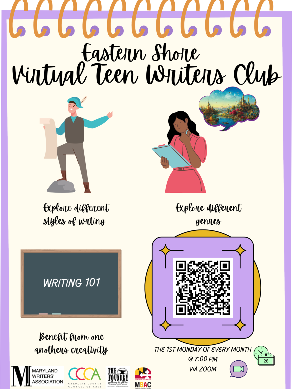 Teen Writers’ Club | Caroline County Council of Arts